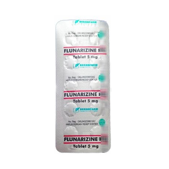Flunarizine 5 mg 10 Tablet – Bali Pharmacy