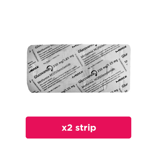 Glucovance 1.25 mg/250 mg 2 Strip (15 Tablet/Strip) - Obat Rutin – Bali ...