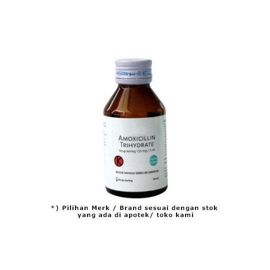 Amoxicillin Dry Sirup 125 mg/5 ml 60 ml – Bali Pharmacy