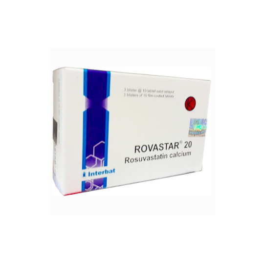 Rovastar 20 mg 10 Tablet – Bali Pharmacy