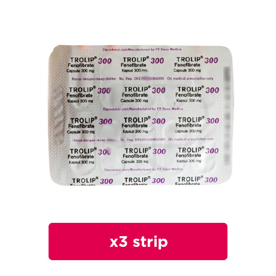 Trolip 300 mg 3 Strip (10 Kapsul/Strip) - Obat Rutin – Bali Pharmacy