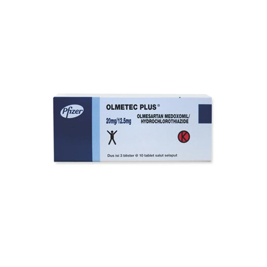 Olmetec Plus 20 mg/12.5 mg 10 Tablet – Bali Pharmacy