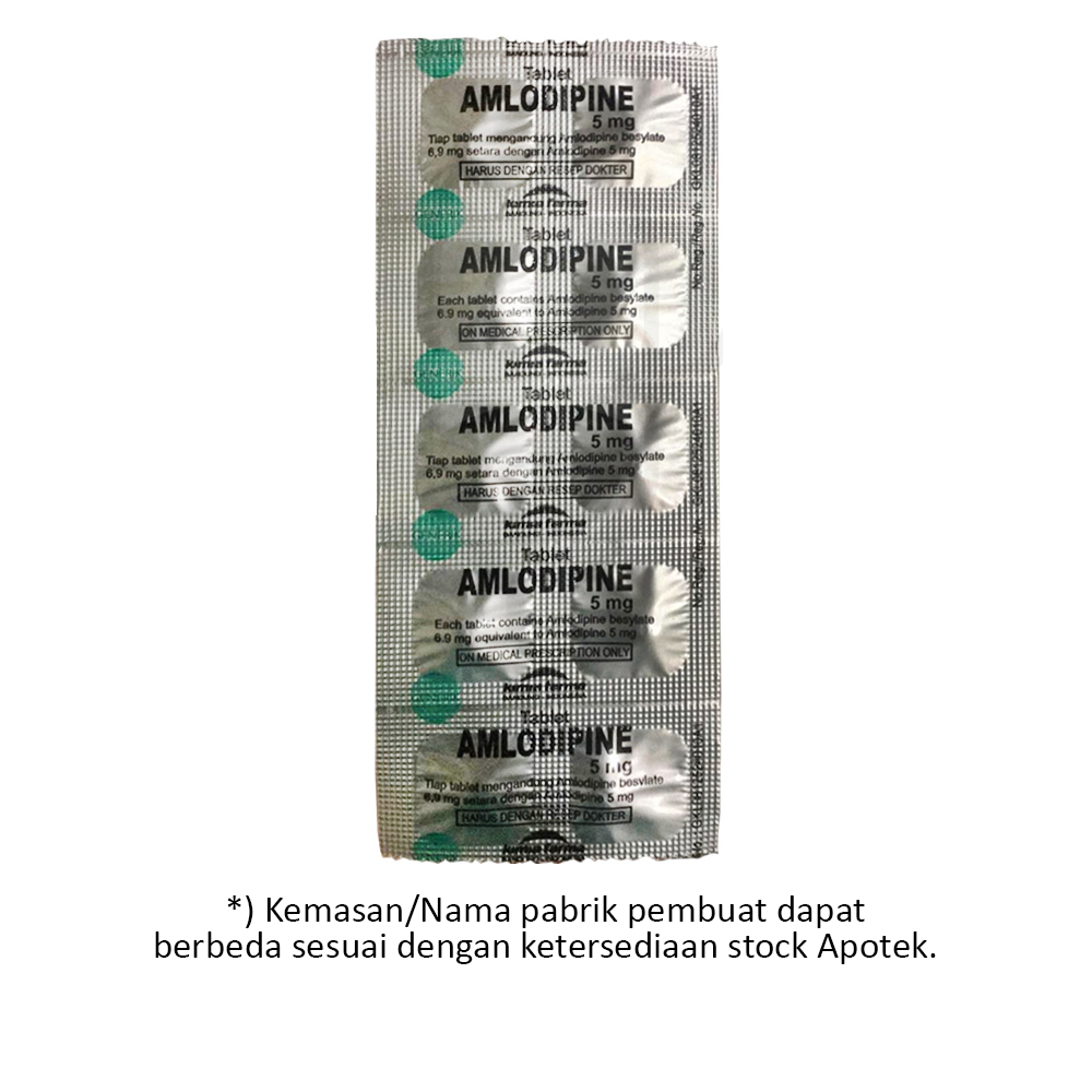 Amlodipine 5 mg 10 Tablet – Bali Pharmacy