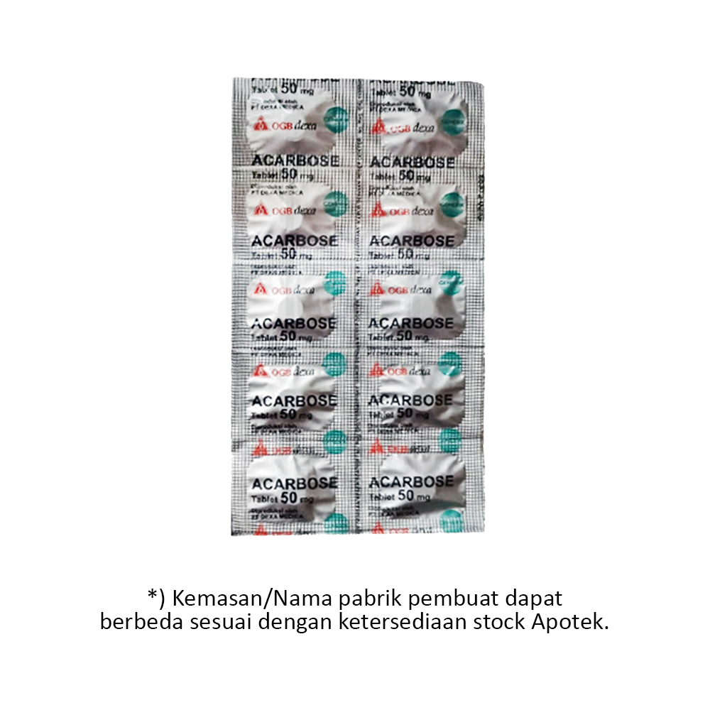 Acarbose 50 mg 10 Tablet – Bali Pharmacy