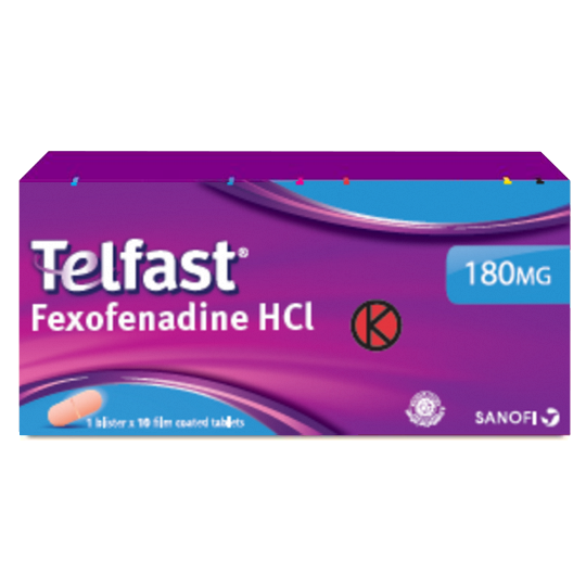 Telfast 180 mg 10 Tablet – Bali Pharmacy