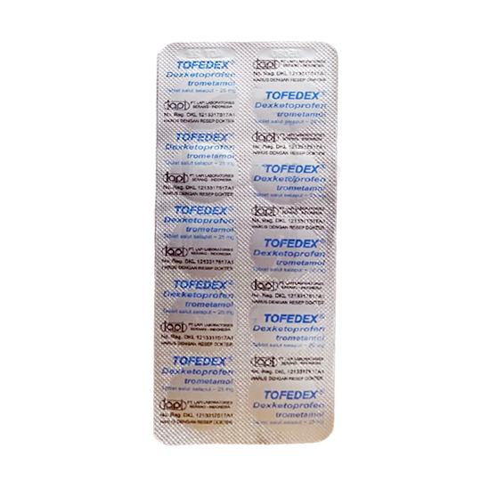 Tofedex 25 mg 10 Tablet – Bali Pharmacy